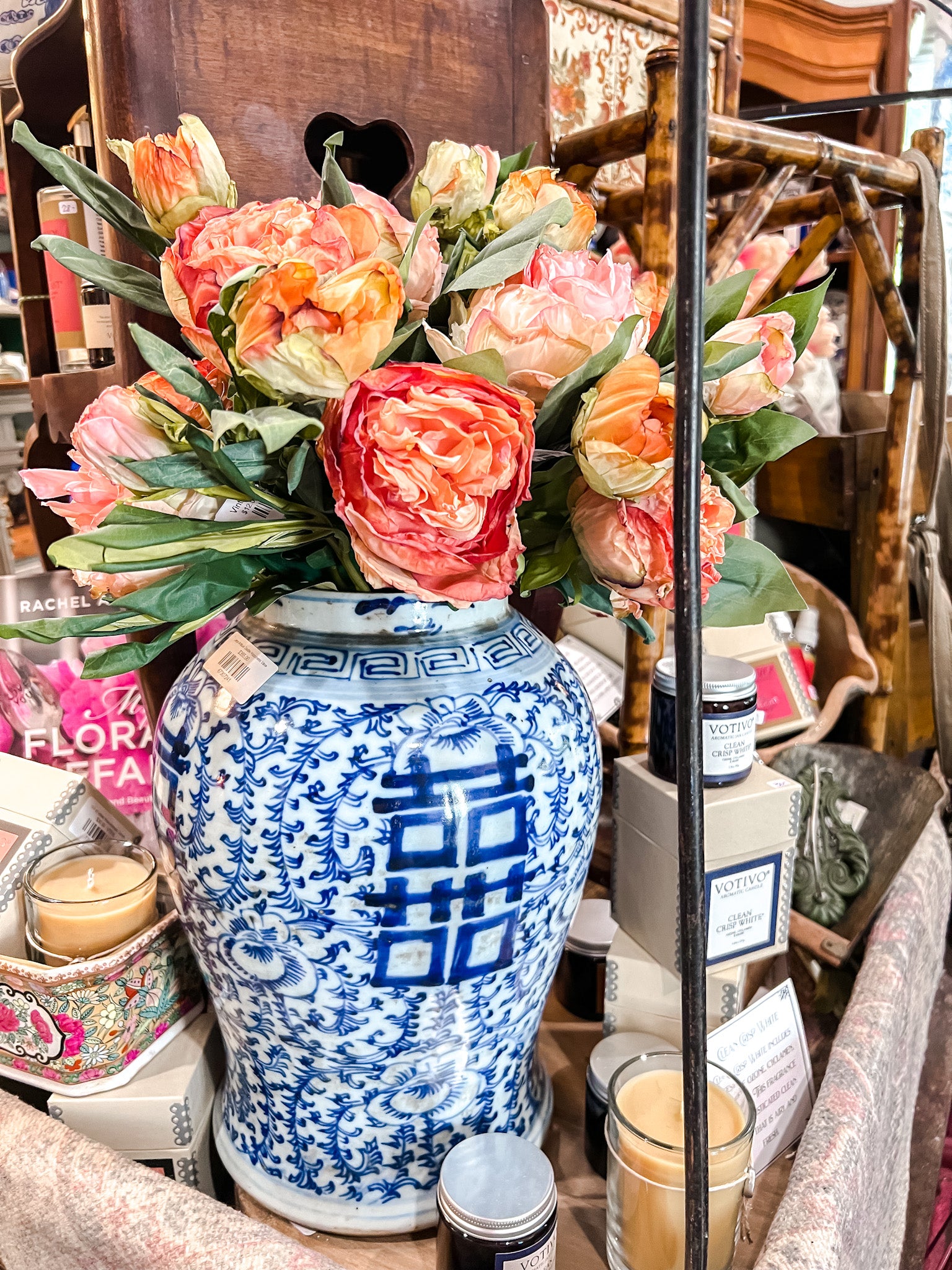 Vintage Peony Stem – The French Cottage