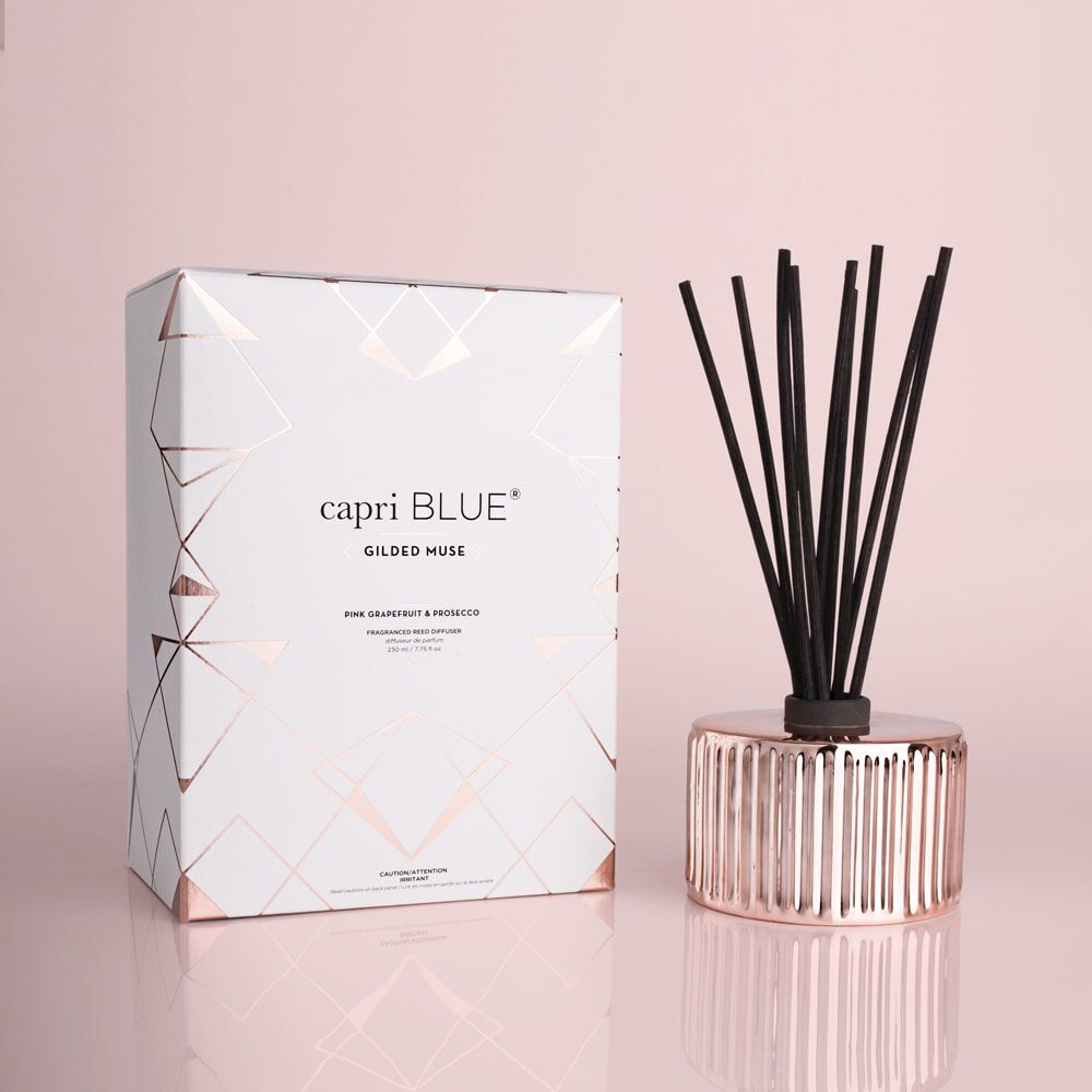 Pink Grapefruit & Prosecco Gilded Reed Diffuser – The French Cottage