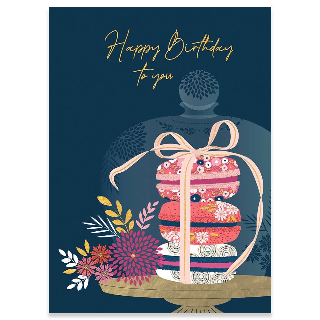 Macarons Birthday Greeting Card – The French Cottage