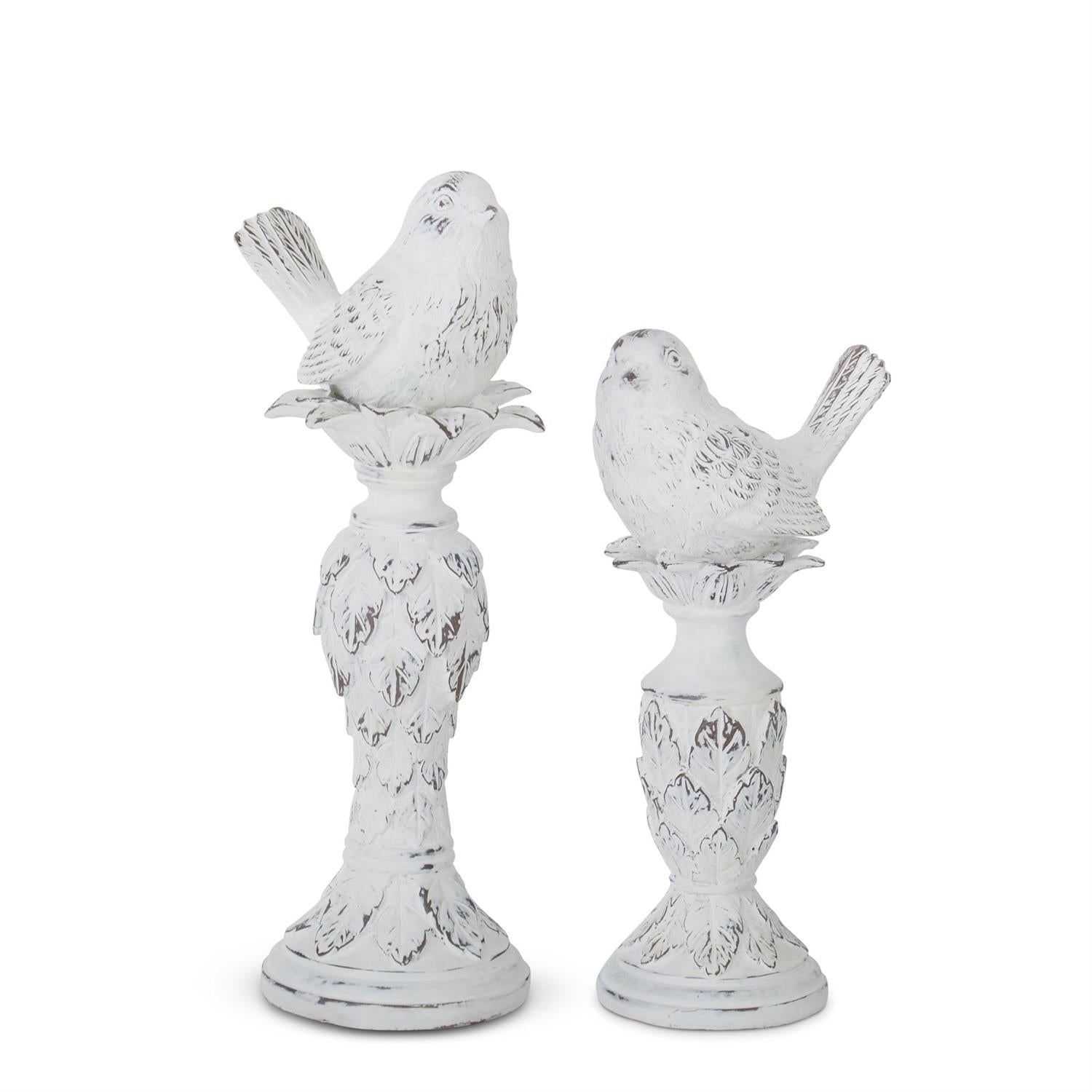 Weathered Whitewashed Bird Finials – The French Cottage