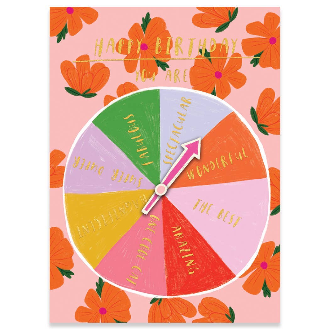 Wheel Spin Birthday Greeting Card – The French Cottage