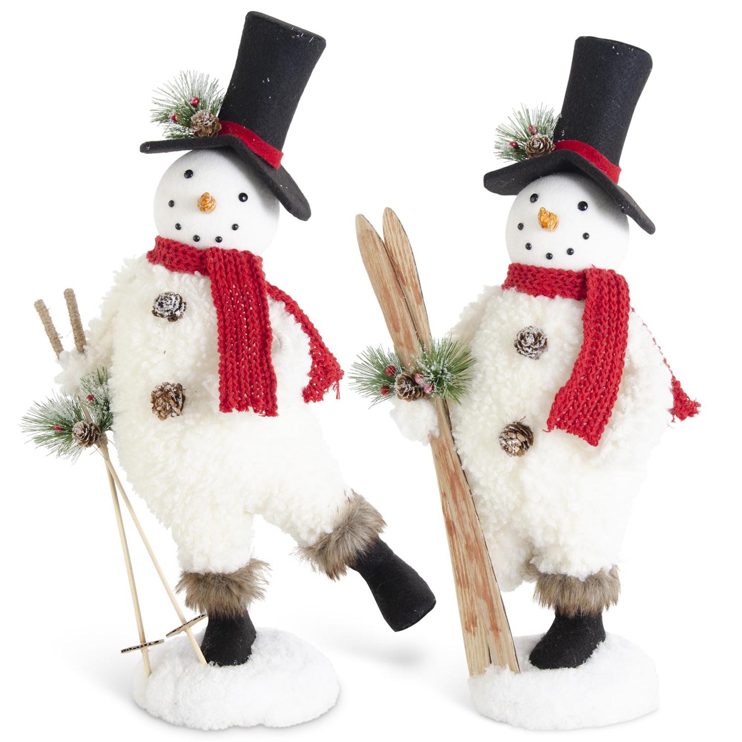 Skiing Snowman – The French Cottage