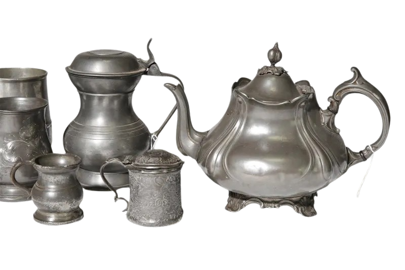 Victorian English Pewter Tea Set – The French Cottage