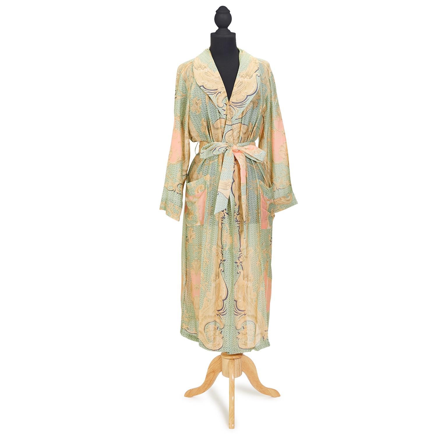 Aqua Rococo Robe – The French Cottage