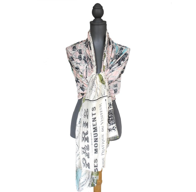 Paris Map Scarf / Wrap – The French Cottage