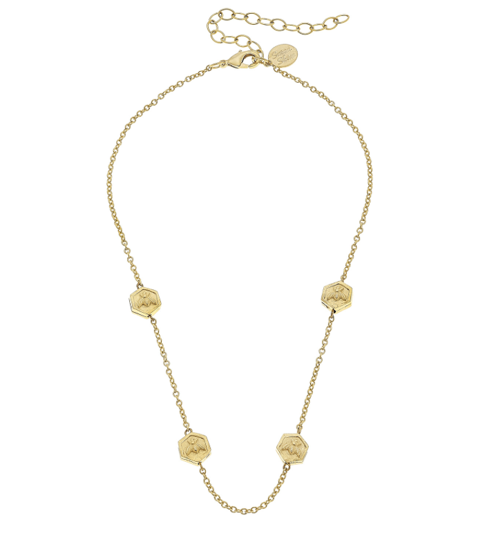Handcast Gold Bees Chain – The French Cottage