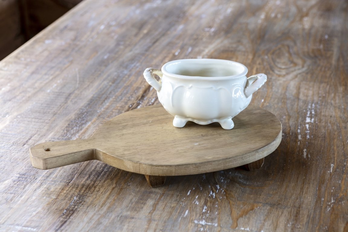 Round Low Riser With Handle – The French Cottage